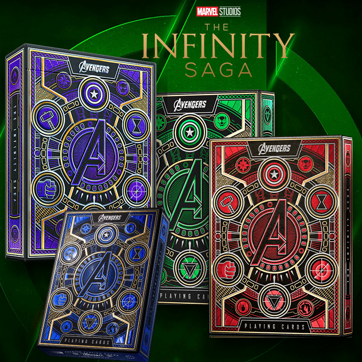 Avengers Playing Cards Infinity Saga Collection [Purple/Red/Green/Blue ...